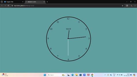 max cleetus on linkedin clock analog javascript git github html