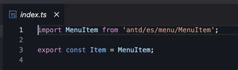 Genericcomponent Is Not Exported From Menuitem What Makes Ts Error4032 · Issue 42907 · Ant