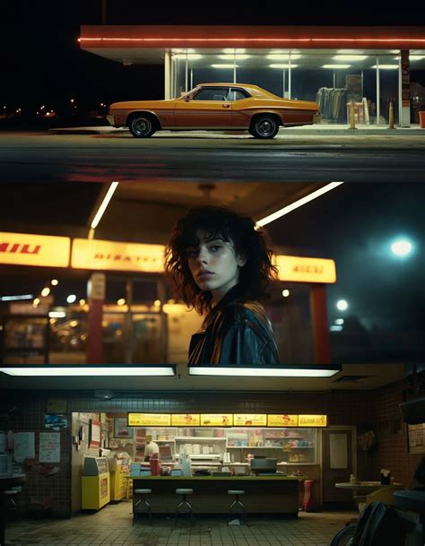Andre Do Amaral Cinematic Shot American Muscle Car Standing In Front