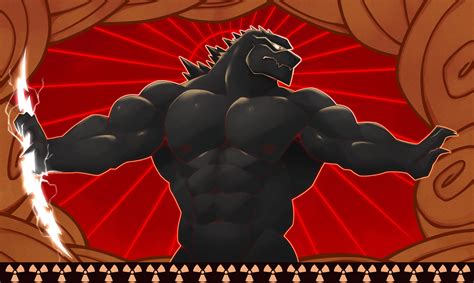 Godzilla Godzilla And Zeuszilla Godzilla And 3 More Drawn By Koudro