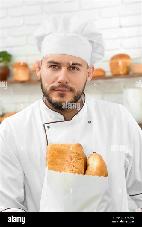 Professional baker at his store Stock Photo - Alamy