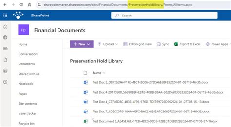 how preservation hold library works in sharepoint and onedrive sharepoint maven