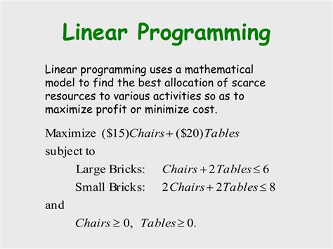 Ppt Linear Programming Powerpoint Presentation Free Download Id2884661