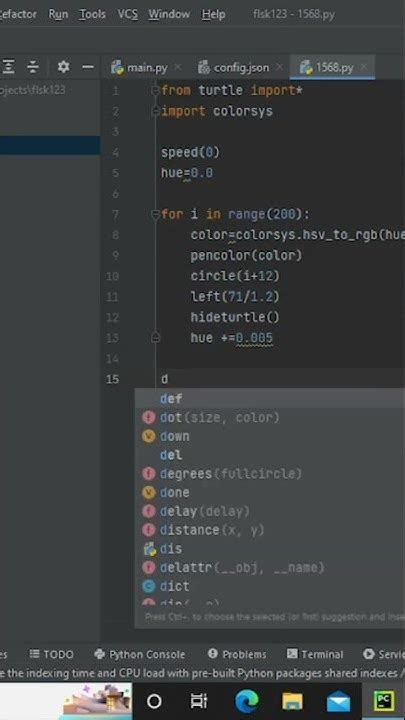 Cool Python Turtle Graphics 😱coding Shorts Trending Python3 Youtube