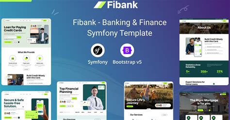 Fibank Banking And Finance Symfony Template Site Templates Landing