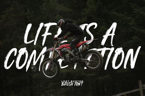 lost buster script font dita type