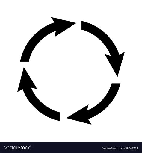 Update Refresh Icon Black Graphics Royalty Free Vector Image