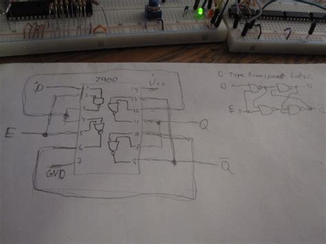 Dealing With My Lack Of A Latch Ic By Building One With 7400 Series Logic Details