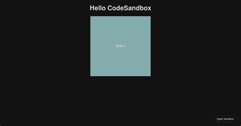 React Codesandbox