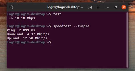 2 Tools To Test Internet Speed From The Command Line Linux Uprising Blog