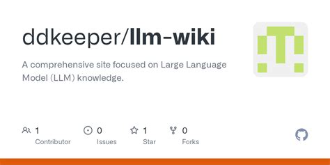 github ddkeeper llm wiki a comprehensive site focused on large