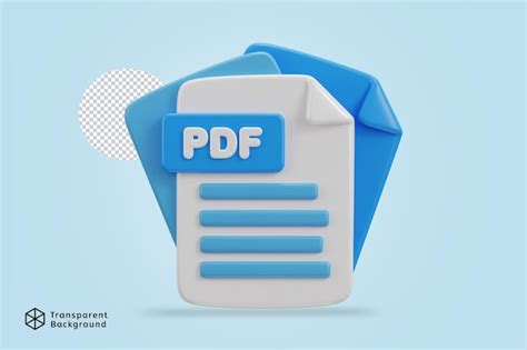 premium psd 3d file pdf format icon vector illustration