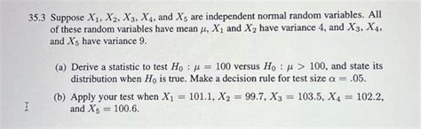 solved 35 3 suppose x1 x2 x3 x4 and x5 are independent