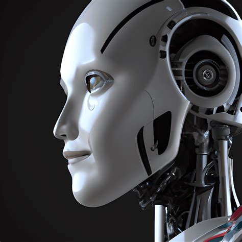 Hyper Realistic Portrait Of Humanoid Robot · Creative Fabrica