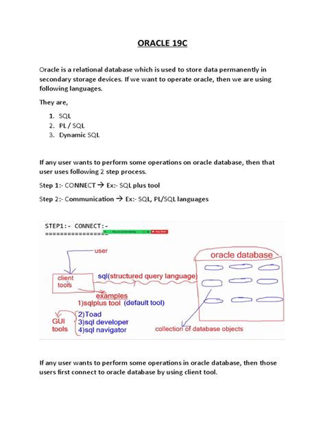 Oracle 19c Pdf Sql Databases
