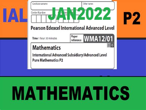 Guided Solution Edexcel Ial Unit 1 Wma1201 January 2022 Walkthrough