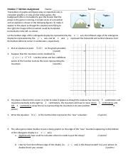 7 Quadratic 1 Docx Module 7 Written Assignment Name Section Translations Of Graphs And