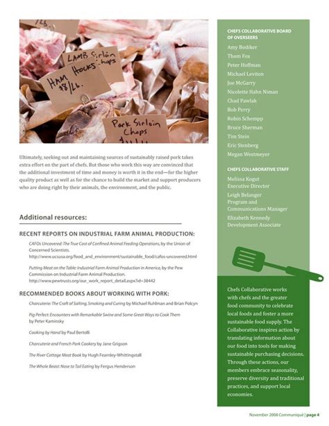 Whole Hog Sustainability Chefs Collaborative Pdf