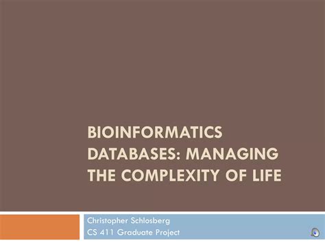 bioinformatics databases ppt