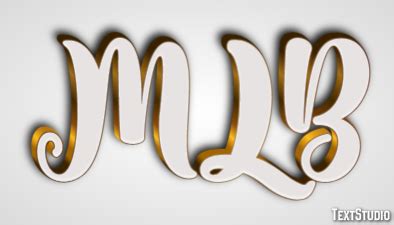 MLB | White Gold | Text Effect Generator