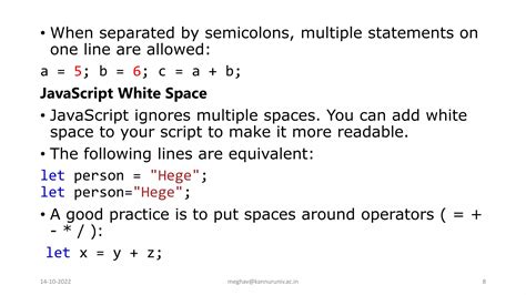 Javascript Functions And Arrayspptx