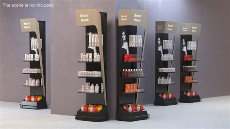 Black Stackable Display Stand Mockup 3d Model 17 3ds Blend C4d