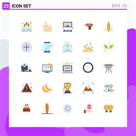 25 Universal Flat Colors Set For Web And Mobile Applications