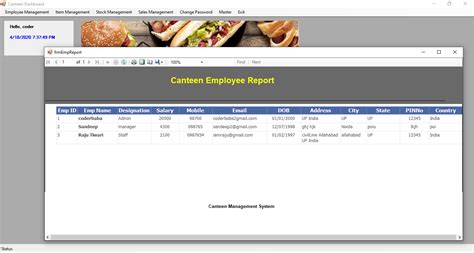 canteen management system project in vb with ms sql server database