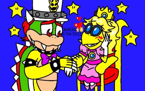 King Bowser Koopa And Princess Kamek Fanart By Tinitoonstar On Deviantart