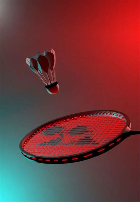 Badminton Racket Flying Through The Air