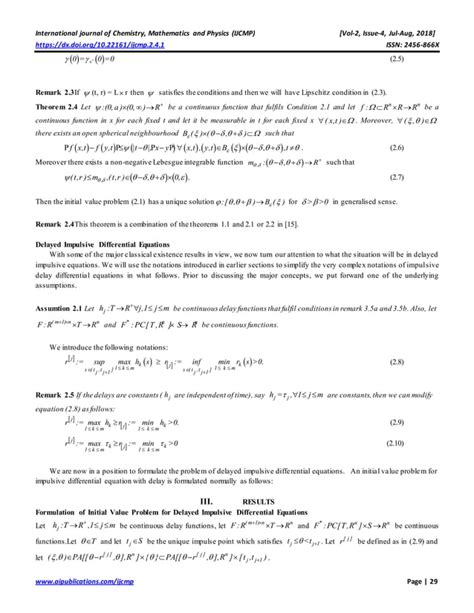 Existence And Uniqueness Result For A Class Of Impulsive Delay Differential Equations Pdf