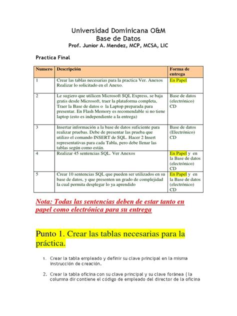practica final base de datos pdf sql tabla base de datos