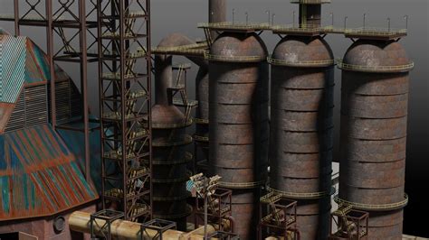 Blast Furnace 3d Model By Ennuishao