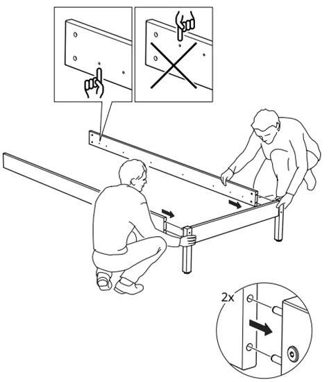 Ikea Tarva Single Bed Frame Instruction Manual
