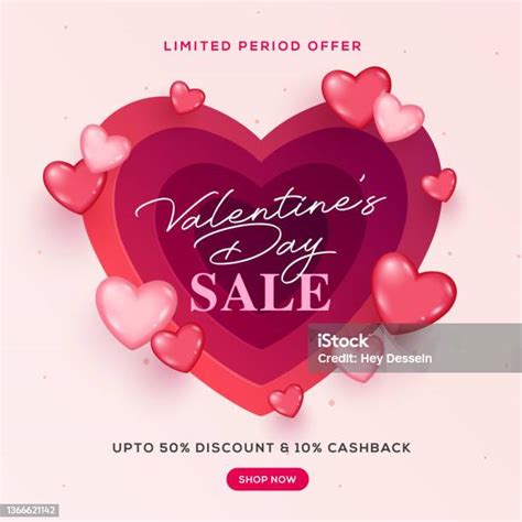 창조적 인 발렌타인 데이 판매 배경 하트와 종이 컷 배경과 로맨틱 한 구성 벡터 그림입니다 벽지 전단지 초대 포스터 브로셔 배너 광고 쿠폰 홍보 자료 2021년에 대한 스톡