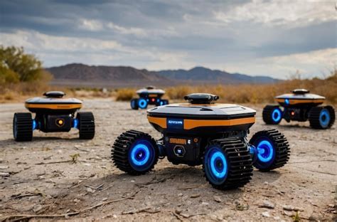 Premium Photo Autonomous Robots Exploring Rough Terrain