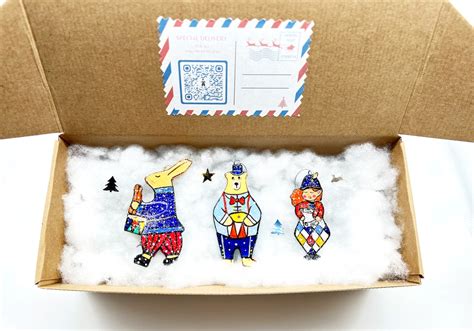 ტომსიკა ხელნაკეთი თიხის ნაძვის ხის სათამაშო ნაკრები დათვი ბაჭია და