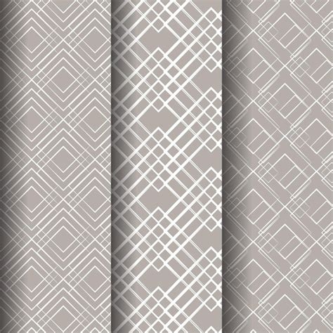 Premium Vector Seamless Abstract Geometric Pattern Set Background