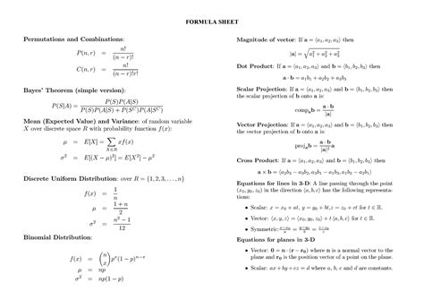 Permutations And Combinations Formula Sheet At Randall Lewandowski Blog