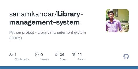 GitHub Sanamkandar Library Management System Python Project Library Management System OOPs