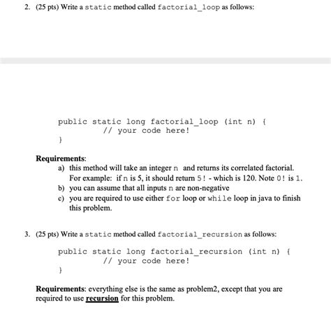 Solved 2 25 Pts Write A Static Method Called