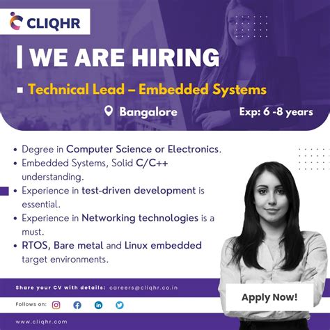 hiring techlead embeddedengineer nowhiring jobhiring hiringnow