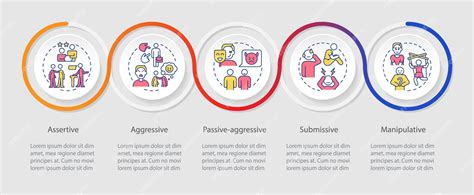 Premium Vector Communication Patterns Loop Infographic Template