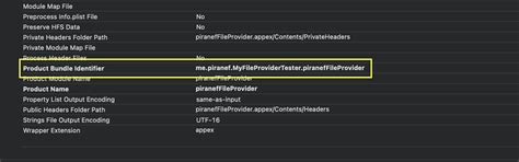 Swift Unable To Find File Provider Extension With Identifier Stack
