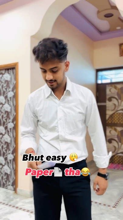 Paper To Easy Tha Na😂 ️ Aryan Goswami Relatable Trending Youtube