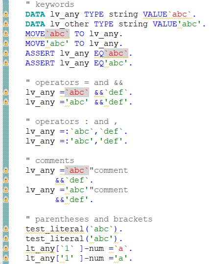Adding Spaces Beforeafter String Literals Everywhere · Issue 143 · Sapabap Cleaner · Github