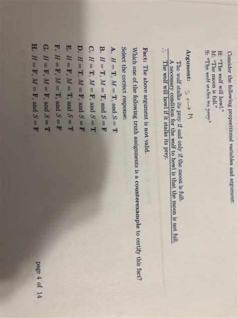 Solved Consider The Following Propositional Variables And