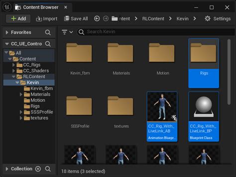 Creating Cc Control Rig Live Link Workflow