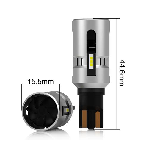 High Power Led Bulb W16w Red 2pcs