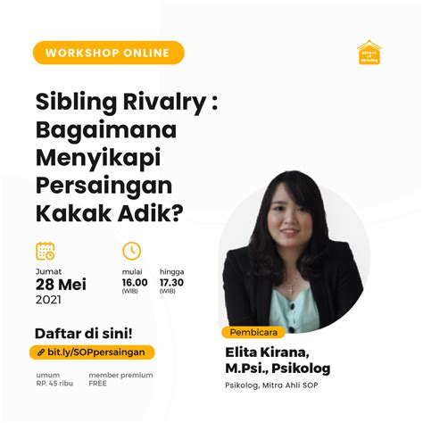 School of Parenting | Sibling Rivalry : Bagaimana Menyikapi Persaingan Kakak Adik?